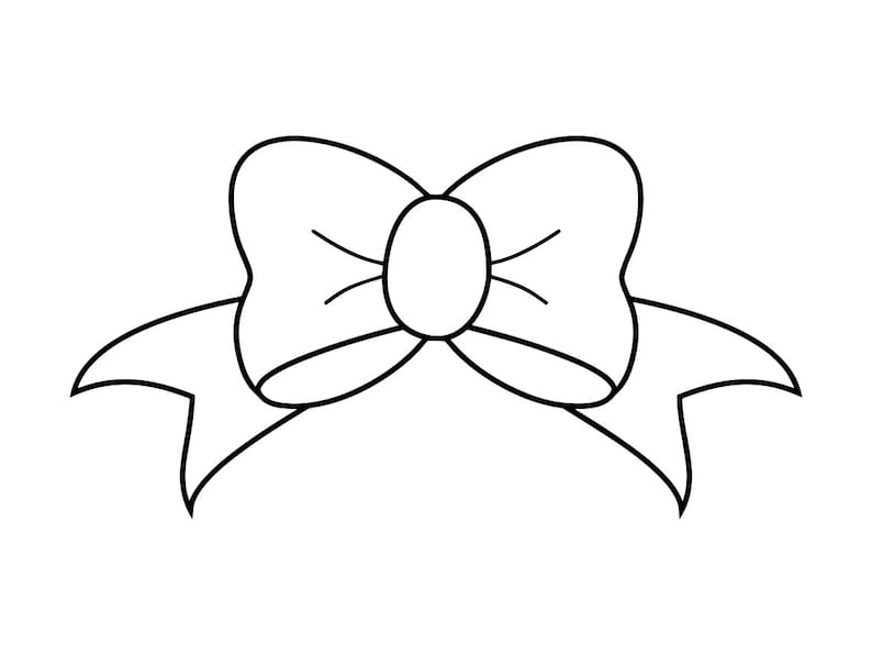 Bow Outline SVG, Bow Tie, Ribbon Svg, Bow Clipart, Bow Files for Cricut ...