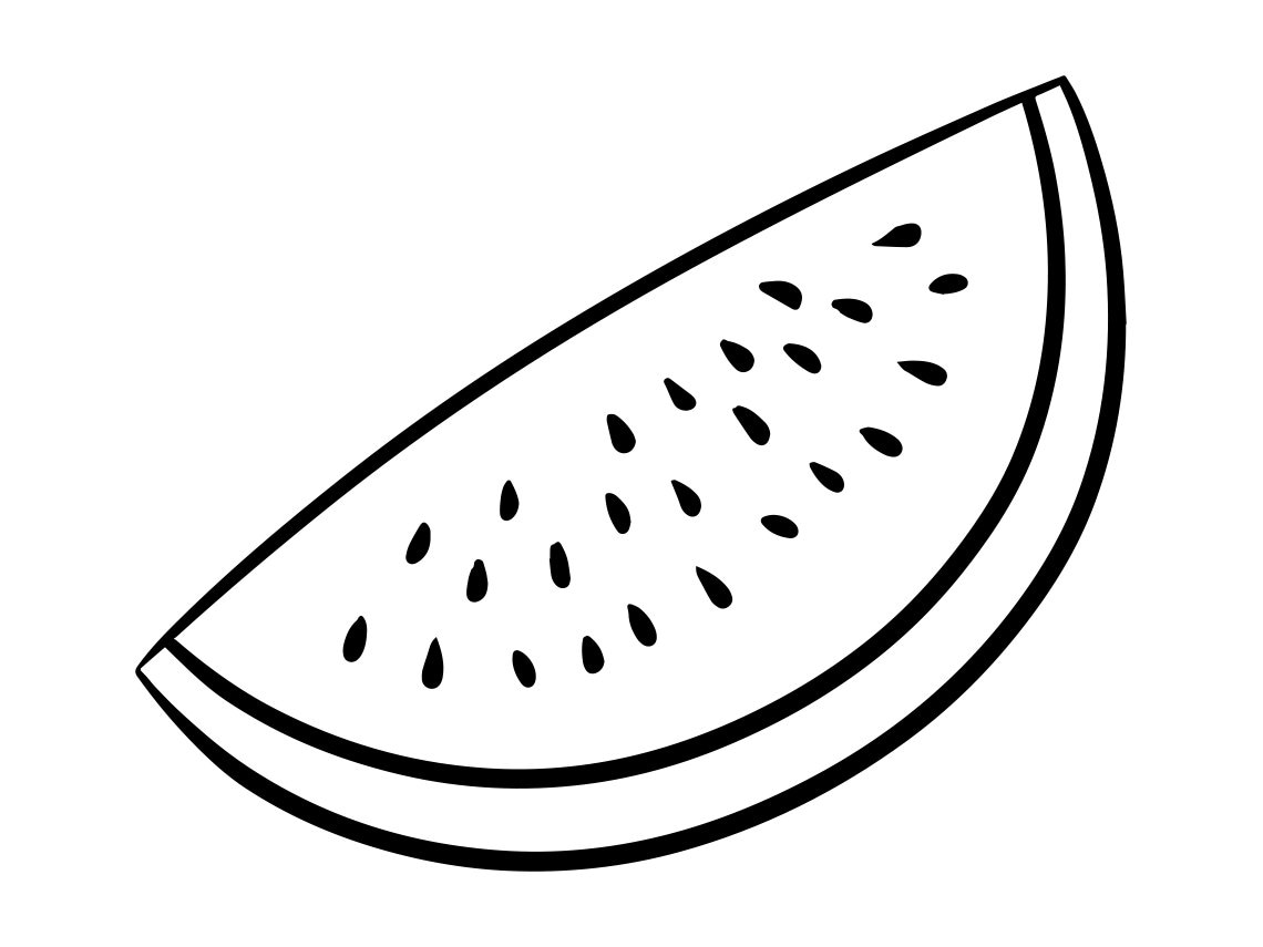 Watermelon Outline SVG, Watermelon Svg, Watermelon Outline Clipart ...