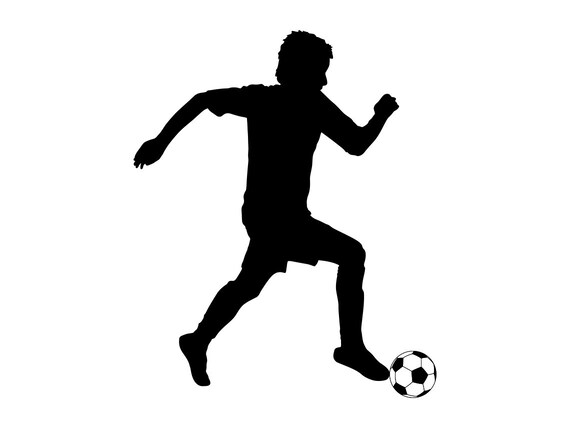 Soccer Player 2 Svg Soccer SVG Soccer Player Clipart - Etsy