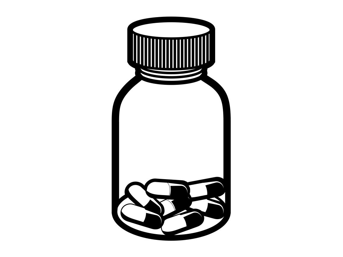 Medicine Bottle SVG #3, Pills Bottle Svg, Medication Bottle Svg ...