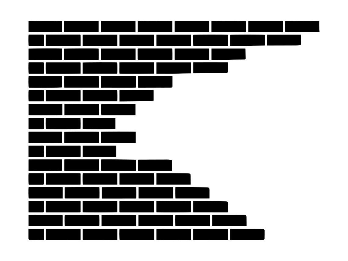 Brick Wall SVG, Bricks Svg, Brick Wall Clipart, Brick Wall Files for ...