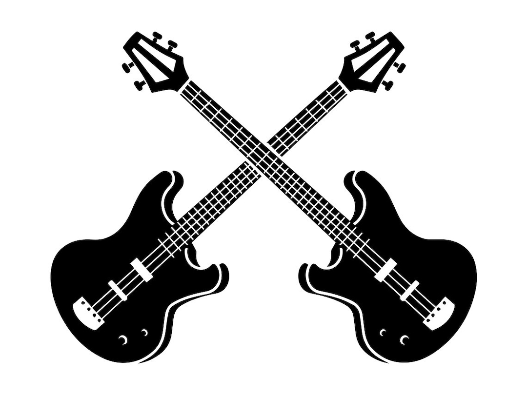 Guitar Logo 2 SVG, Guitar SVG, Guitar Clipart, Guitar Files for Cricut ...