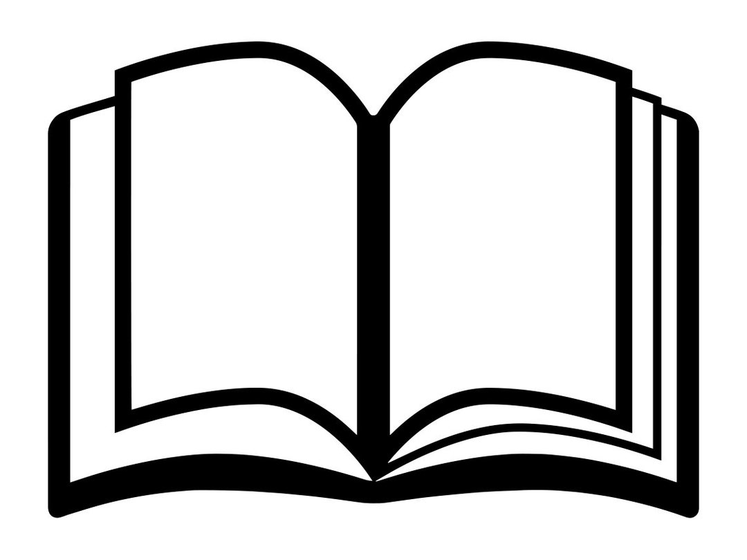 Book SVG, Book Outline SVG, Book Clipart, Book Files for Cricut, Book ...