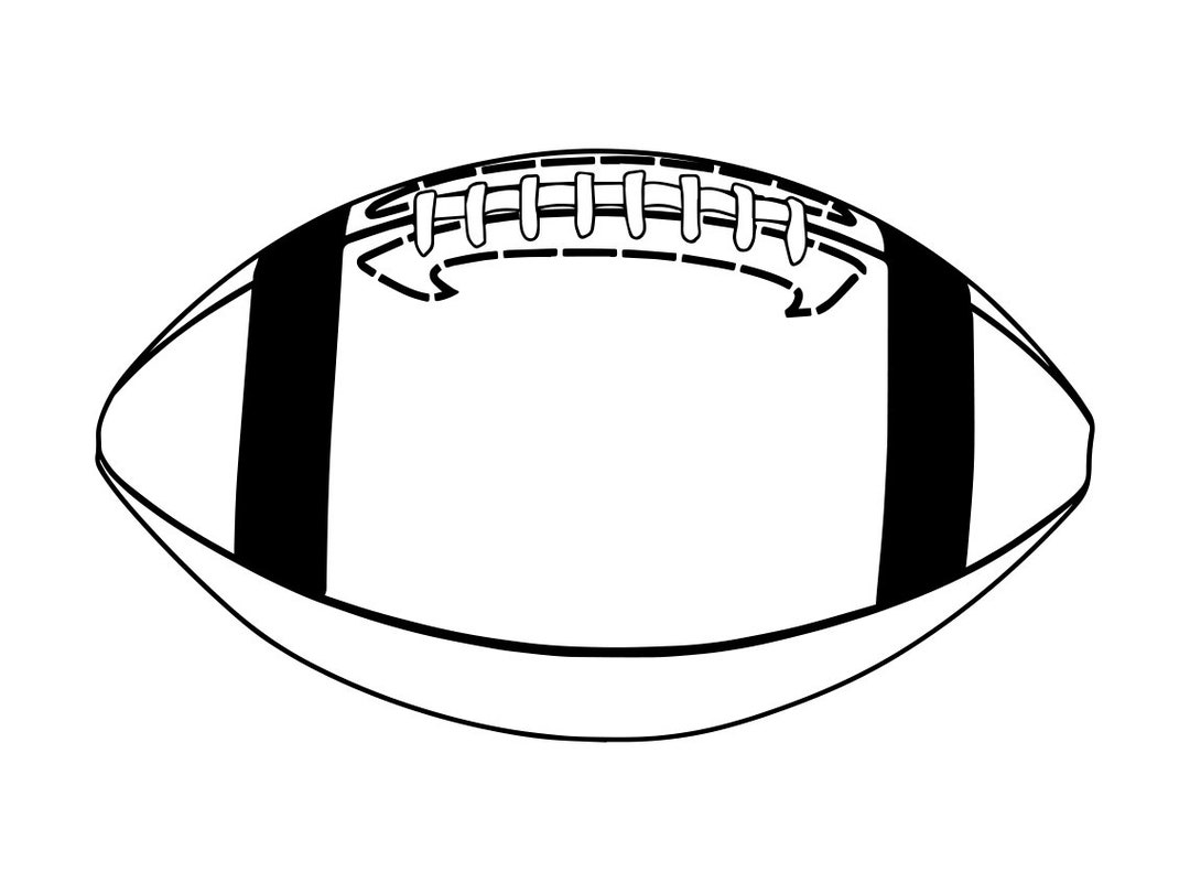 Football Outline #1 SVG, Football SVG, Rugby, Football Clipart ...