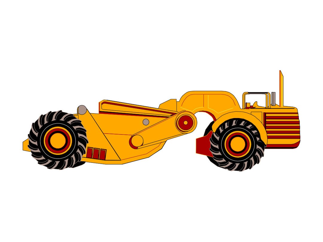 Truck Clipart, Scraper Truck SVG, Truck SVG, Heavy Truck Svg, Files for ...
