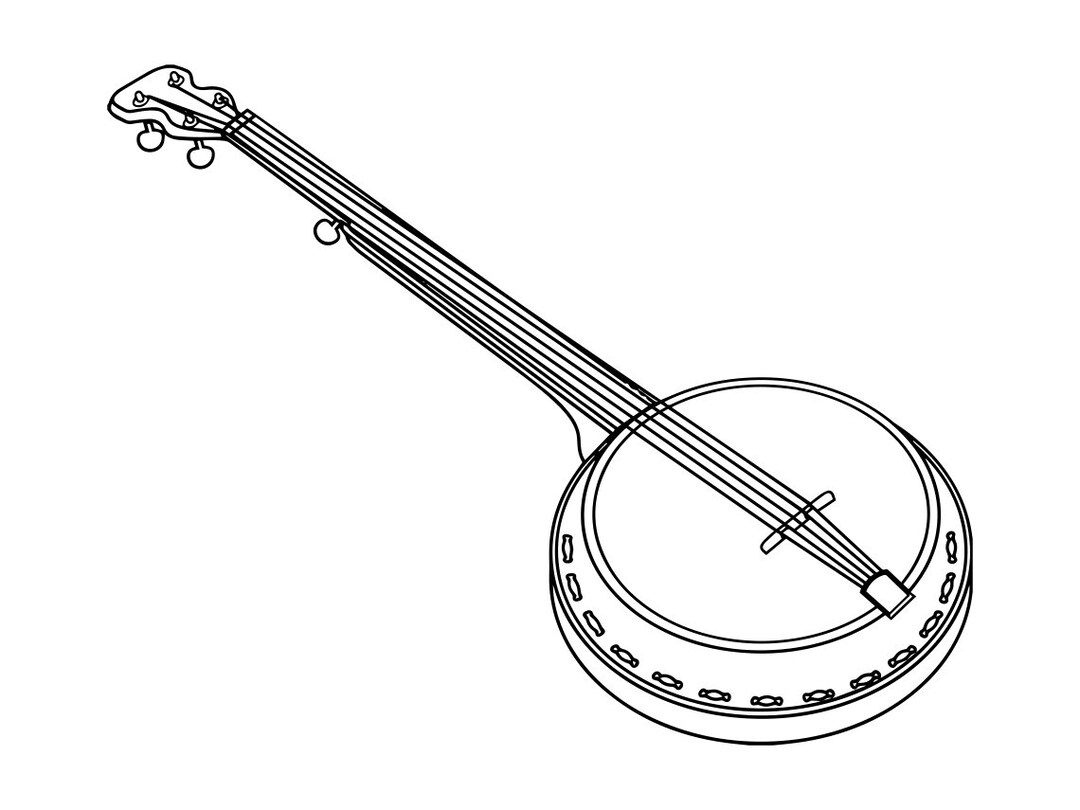 Banjo SVG, Guitar SVG, Banjo Clipart, Banjo Files for Cricut, Banjo Cut ...