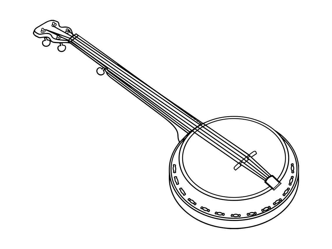 Banjo SVG, Guitar SVG, Banjo Clipart, Banjo Files for Cricut, Banjo Cut ...