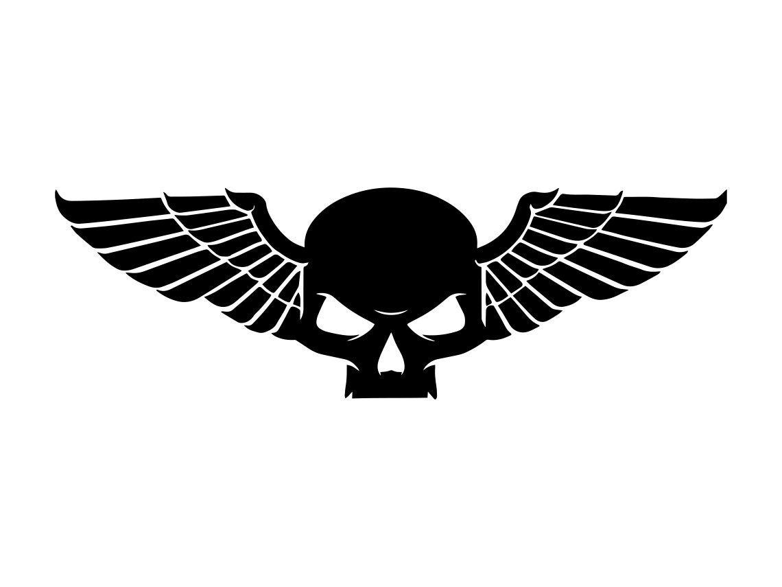 Skull With Wings SVG Skull Svg Wings SVG Badge Svg Soldier - Etsy
