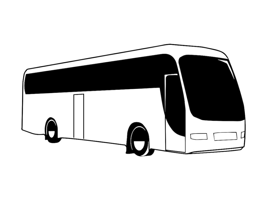 Coach Bus #4 SVG, Coach Bus SVG, Coach Bus Clipart, Coach Bus Files for ...