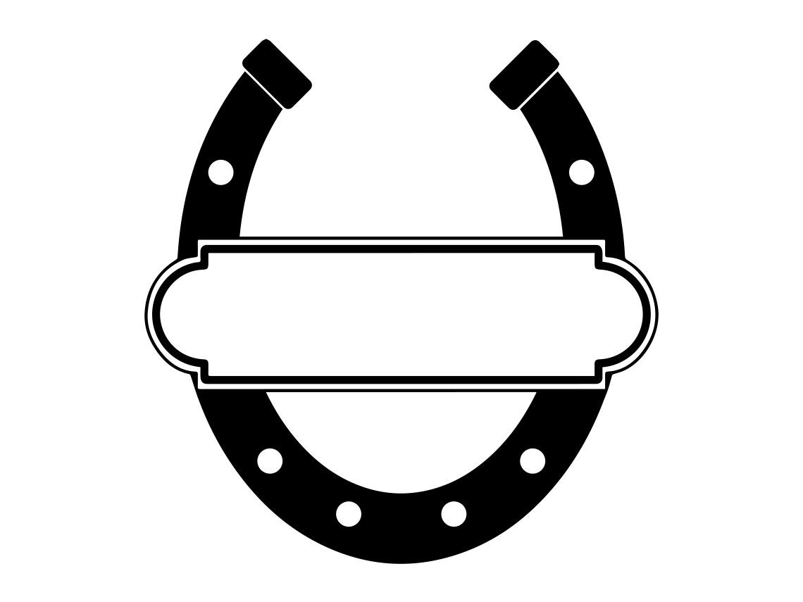 Horse Shoe Logo SVG, Horse Shoe Svg, Horse Shoe Clipart, Horse Shoe ...