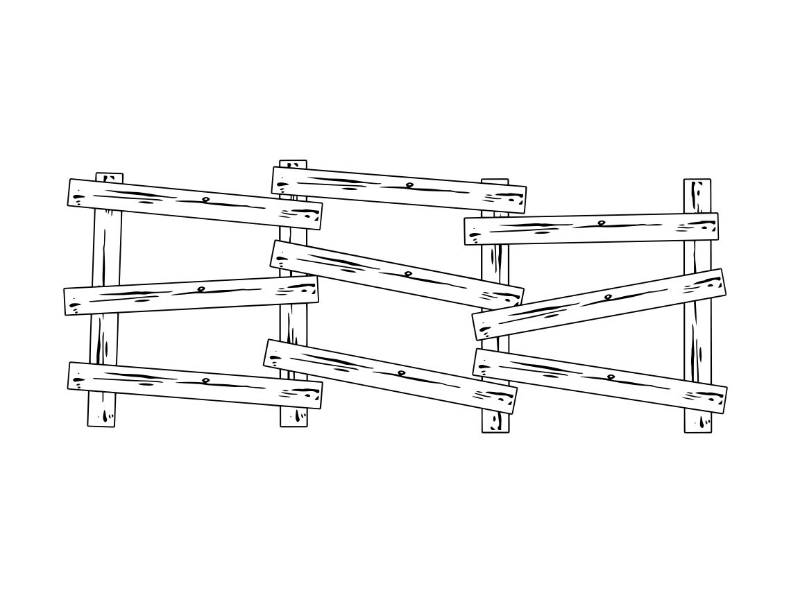 Fence Outline SVG, Ranch Fence , Farm Fence , Fence Clipart, Fence ...