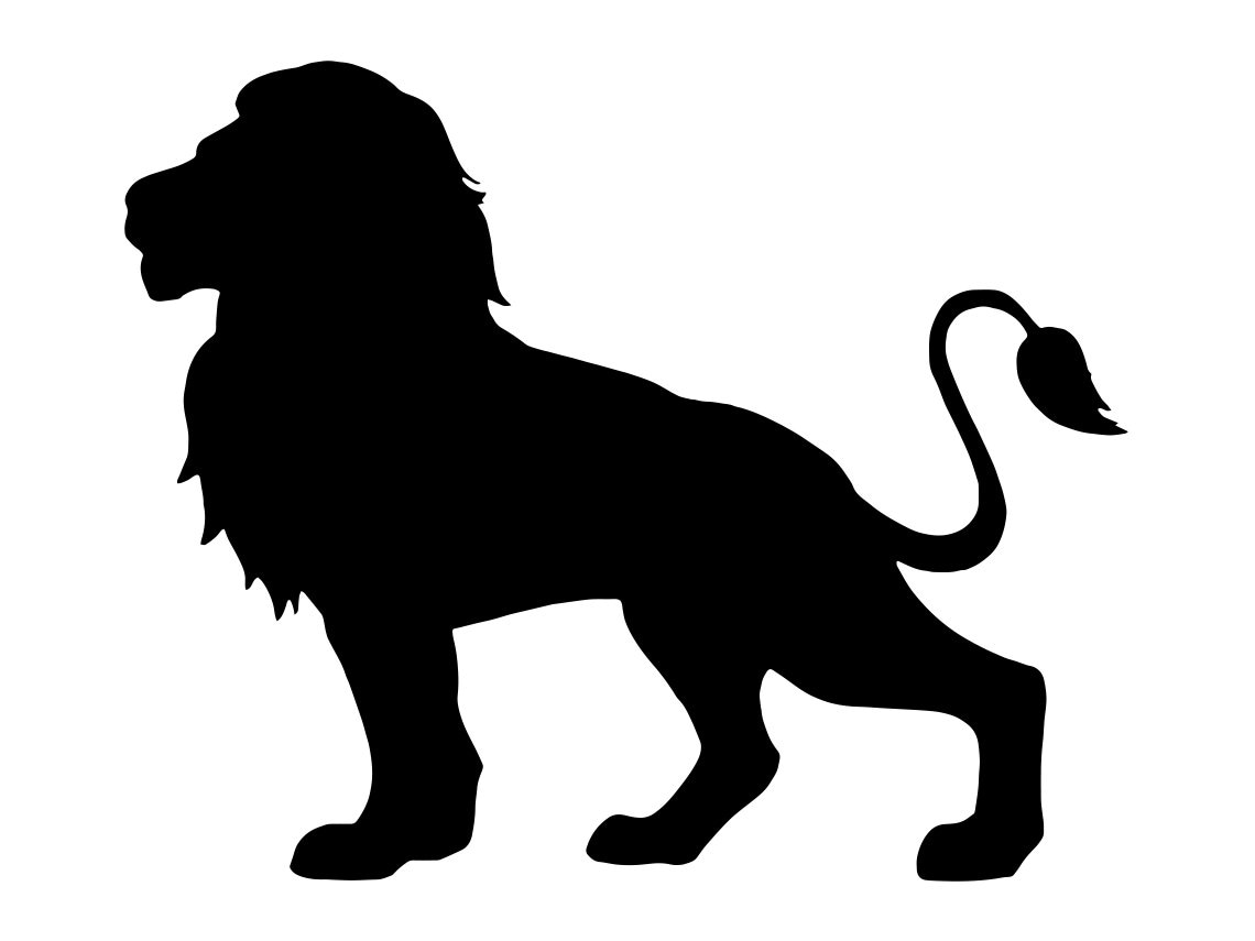 Lion Silhouette 3 SVG Lion Svg Lion Clipart Lion Files for - Etsy