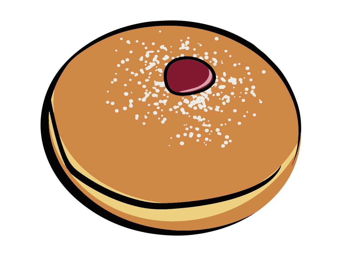 Jelly Donut Clipart