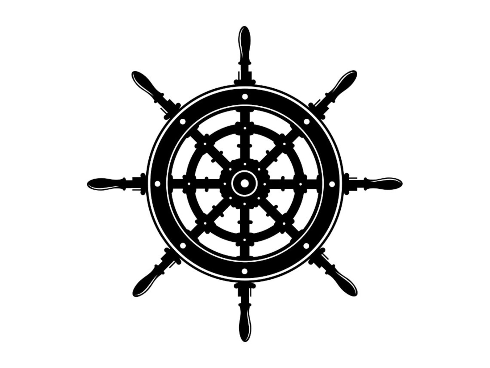 Ships Wheel SVG, Ships Wheel Clipart, Ships Wheel Files for Cricut ...