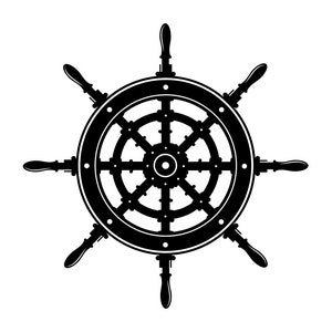 Pirate Ship Wheel Vector
