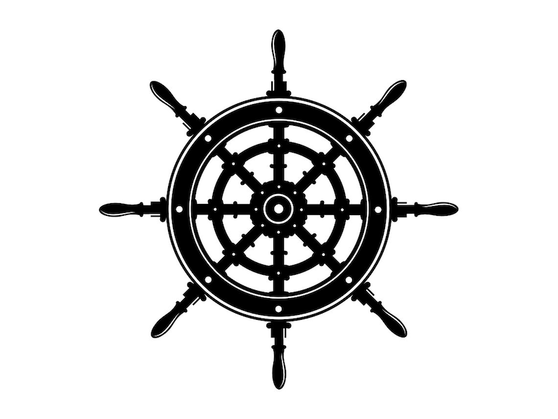 Ships Wheel SVG, Ships Wheel Clipart, Ships Wheel Files for Cricut ...