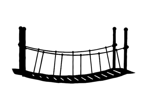 Rope Bridge SVG Bridge Svg Rope Bridge Clipart Rope Bridge - Etsy