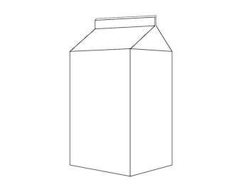 Milk Carton Outline Svg Juice Carton Svg Milk Carton - Etsy Italia