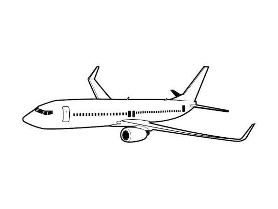 Airplane Outline SVG 2 Airplane SVG Aircraft SVG Airplane - Etsy