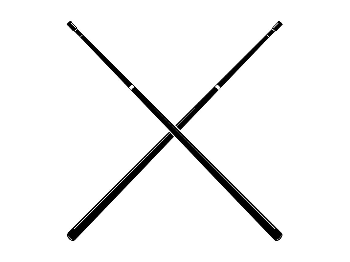 Cue Sticks Logo SVG, Billiard Svg, Pool Svg, Cue Sticks Clipart, Cue ...