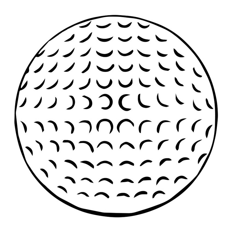 Golf Ball Svg - Etsy