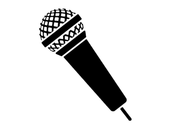 Microphone 3 SVG Microphone Clipart Microphone Files for - Etsy