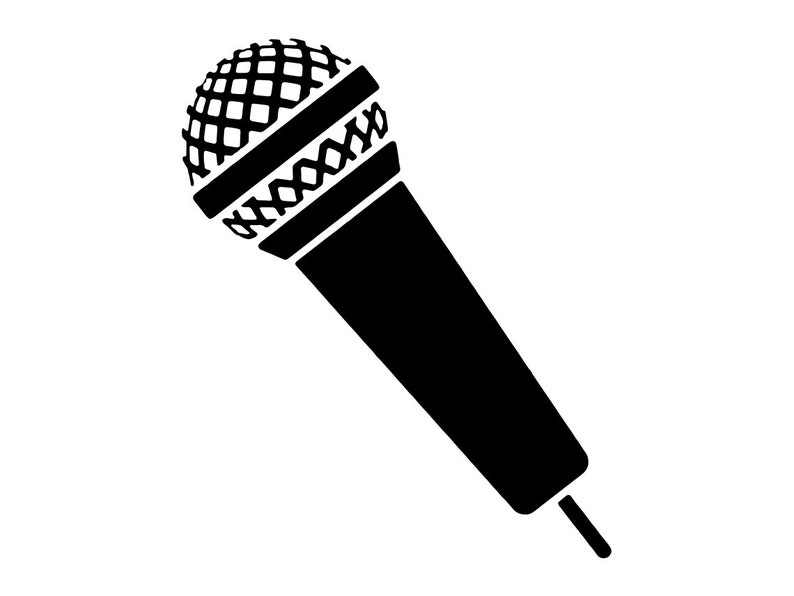 Microphone #3 SVG, Microphone Clipart, Microphone Files for Cricut ...