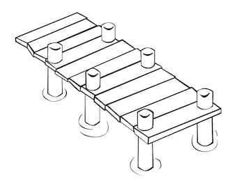 Boat Dock Svg - Etsy Canada