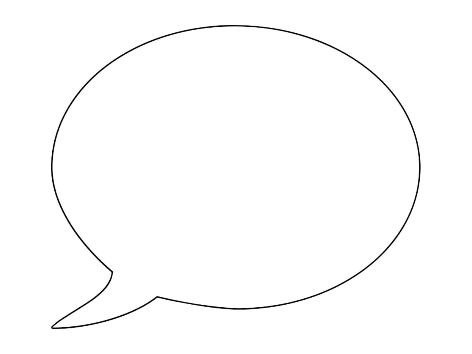 Speech Bubble #4 SVG, Comic Bubble Svg, Word, Speech Bubble Clipart ...