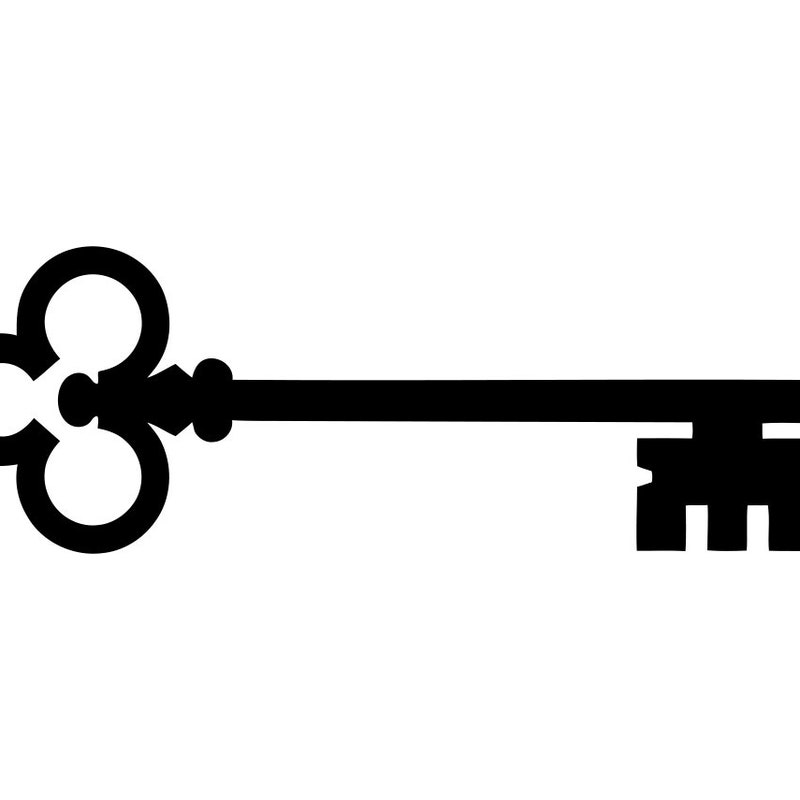 Skeleton Key Clipart - Etsy
