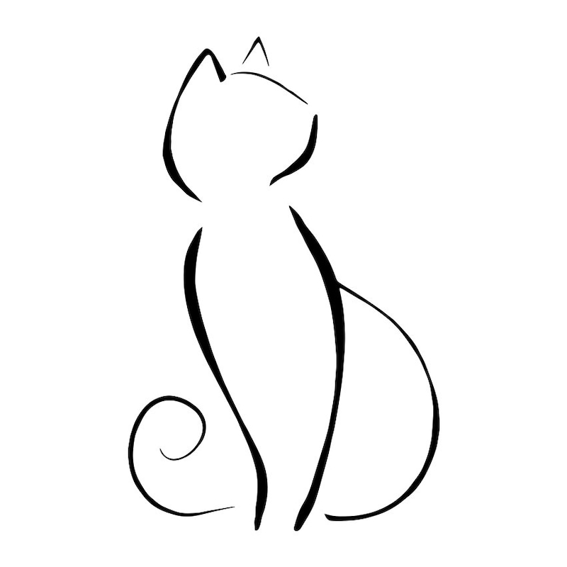 Free Cat Svg - Etsy