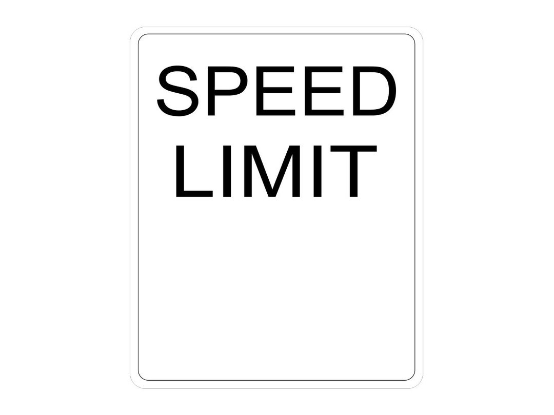 Speed Limit SVG, Road Sign SVG, Car SVG, Speed Limit Clipart, Speed ...