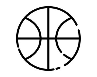 Basketball Stripes SVG, Basketball Svg, Basketball Clipart, Basketball ...