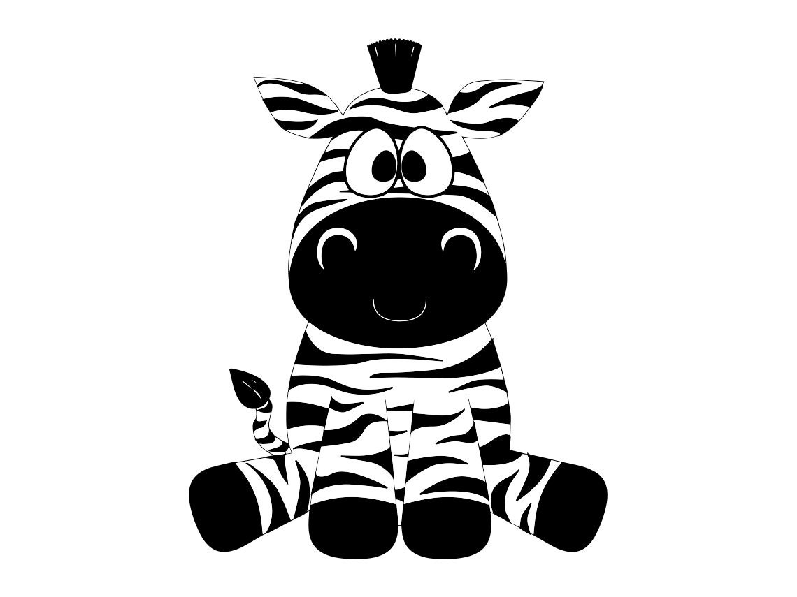 Cute Zebra SVG Zebra SVG Cute Zebra Clipart Cute Zebra - Etsy
