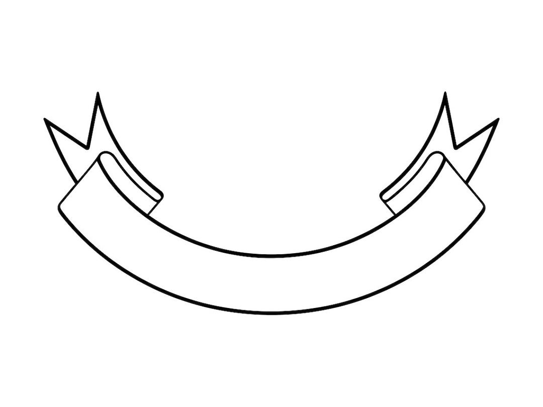 Banner Outline #3 SVG, Banner Svg, Ribbon Svg, Label Svg, Scroll Svg ...