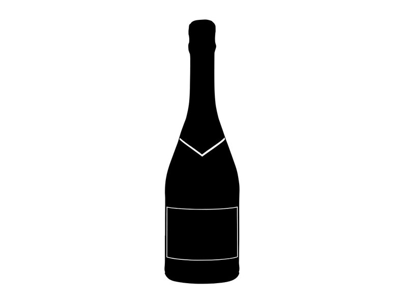 Champagne Bottle SVG, Champagne Svg, Champagne Clipart, Champagne Files ...