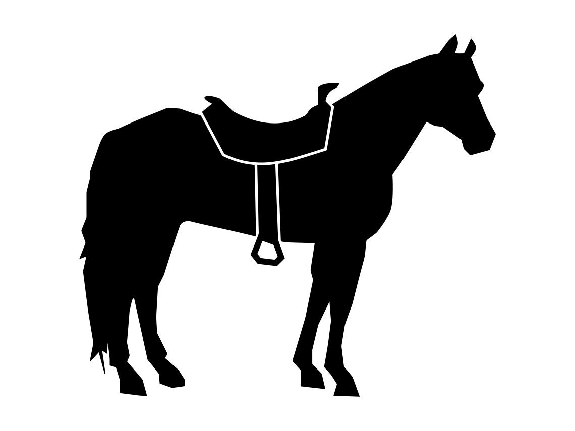 Horse & Saddle SVG Horse Svg Horse Clipart Horse Files for - Etsy