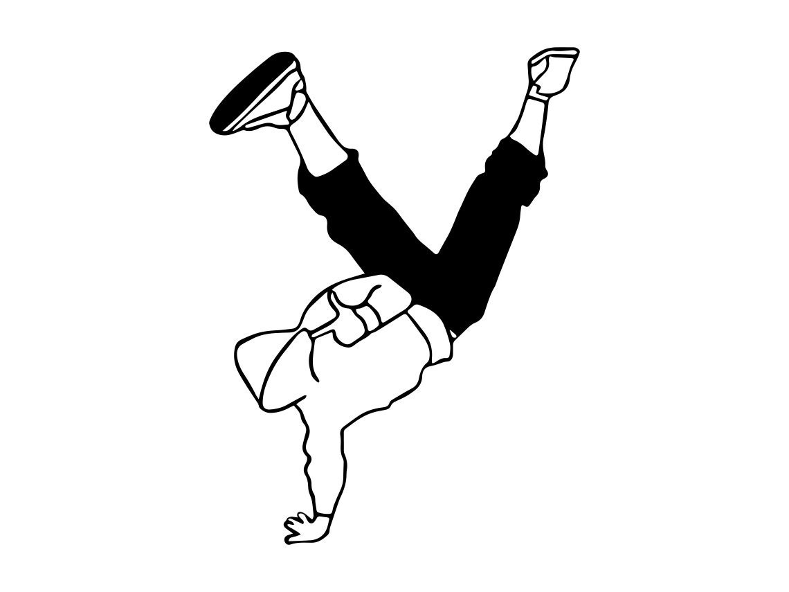 Breakdancing SVG, Breakdancing Clipart, Breakdancing Files for Cricut ...
