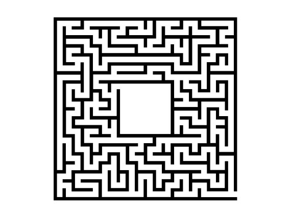 Maze SVG Simple Maze Svg Maze Clipart Maze Files for - Etsy India