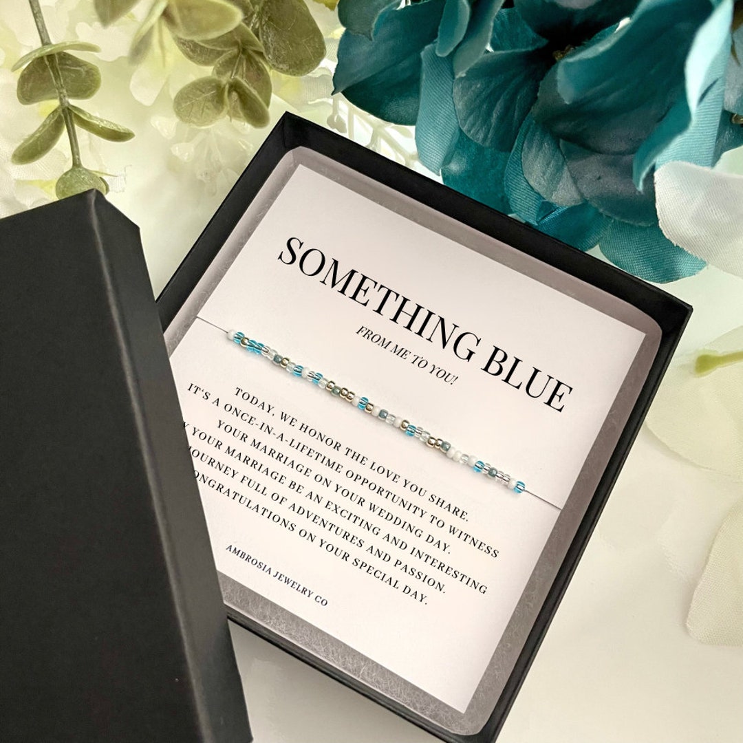 Something Blue for Bride Bracelet, Wedding Gift for Bride From Mom ...