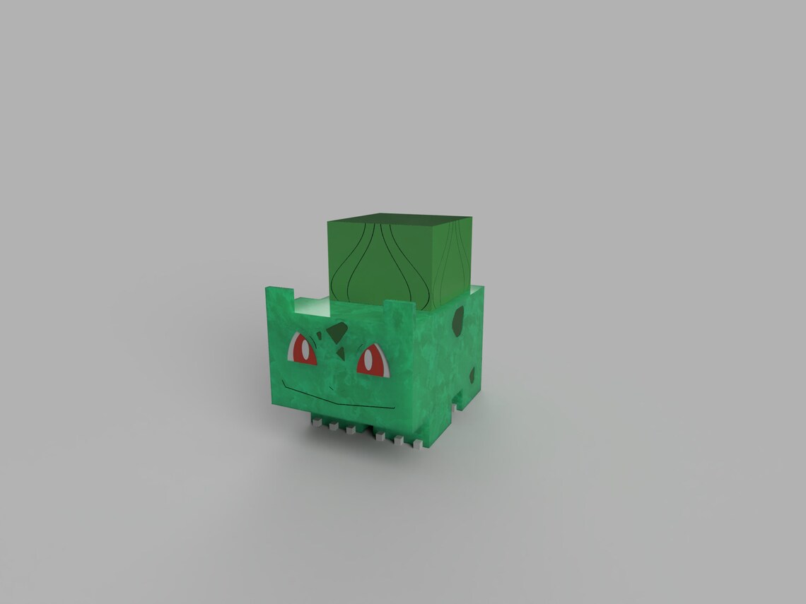 Minecraft X Bulbasaur STL File for 3D Printing - Etsy