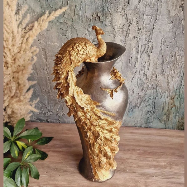 Peacock Vase - Etsy