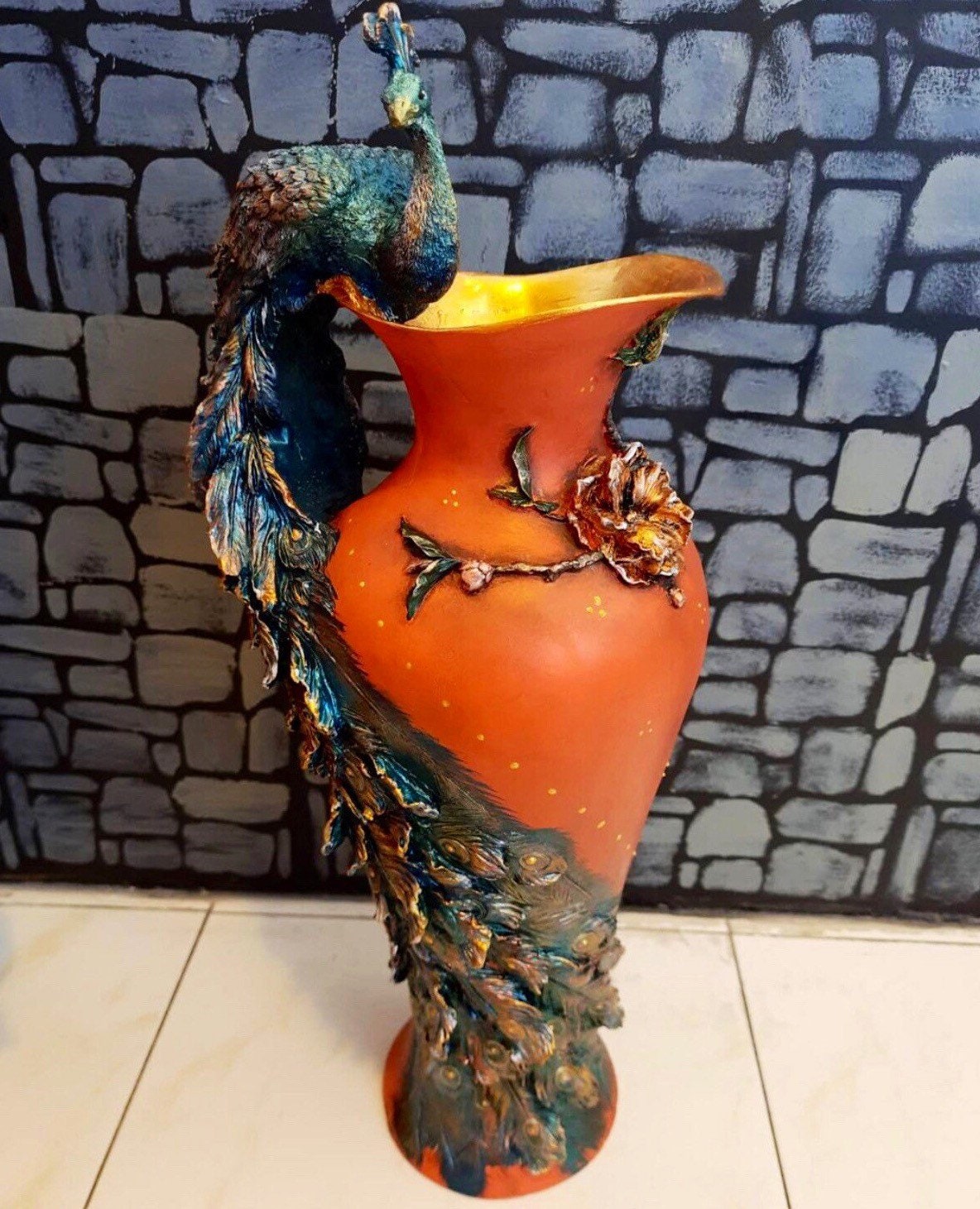 Peacock Vase Blue Peacock Peacock Centerpieces Bird Lover Ts Ts Under 45 Peacock