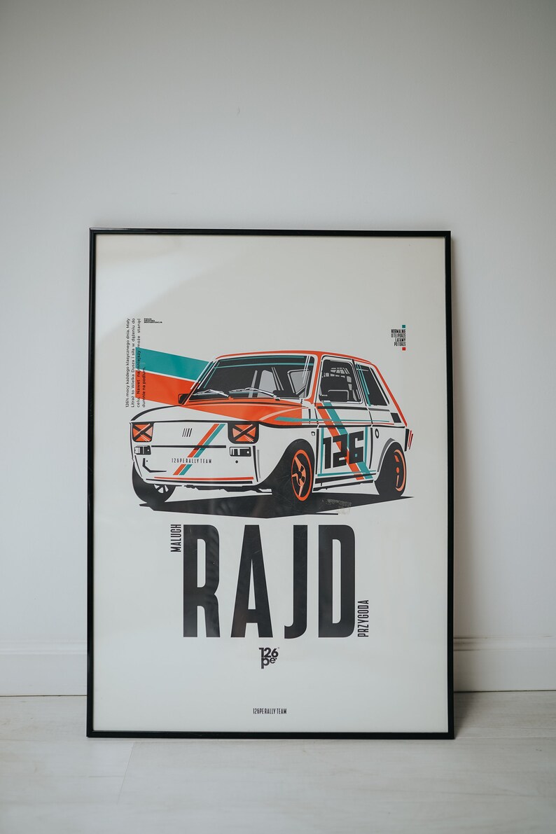 POSTER 126p POLSKI FIAT Polish Fiat 126p Wall Decor - Etsy