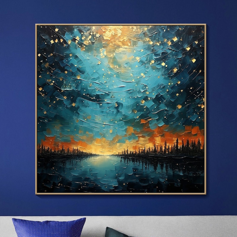 Starry Sky Painting - Etsy