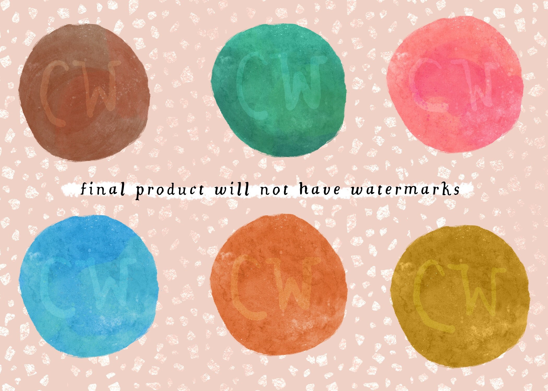 Colorful Watercolor Circle Clipart, Circle Frame PNG, Circle Background ...