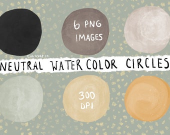 Colorful Watercolor Circle Clipart, Circle Frame PNG, Circle Background ...