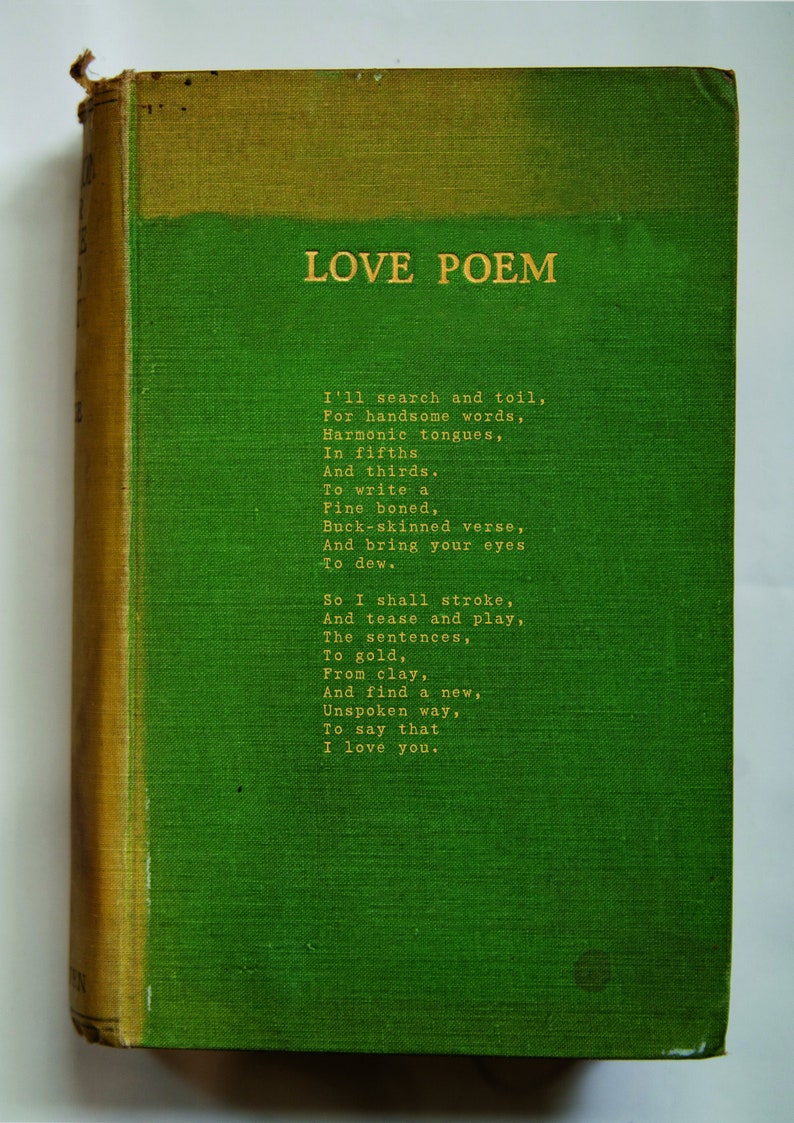 Love Poem Poetry Art Print A4 or A3 Present for Lover Wall Art for Him ...