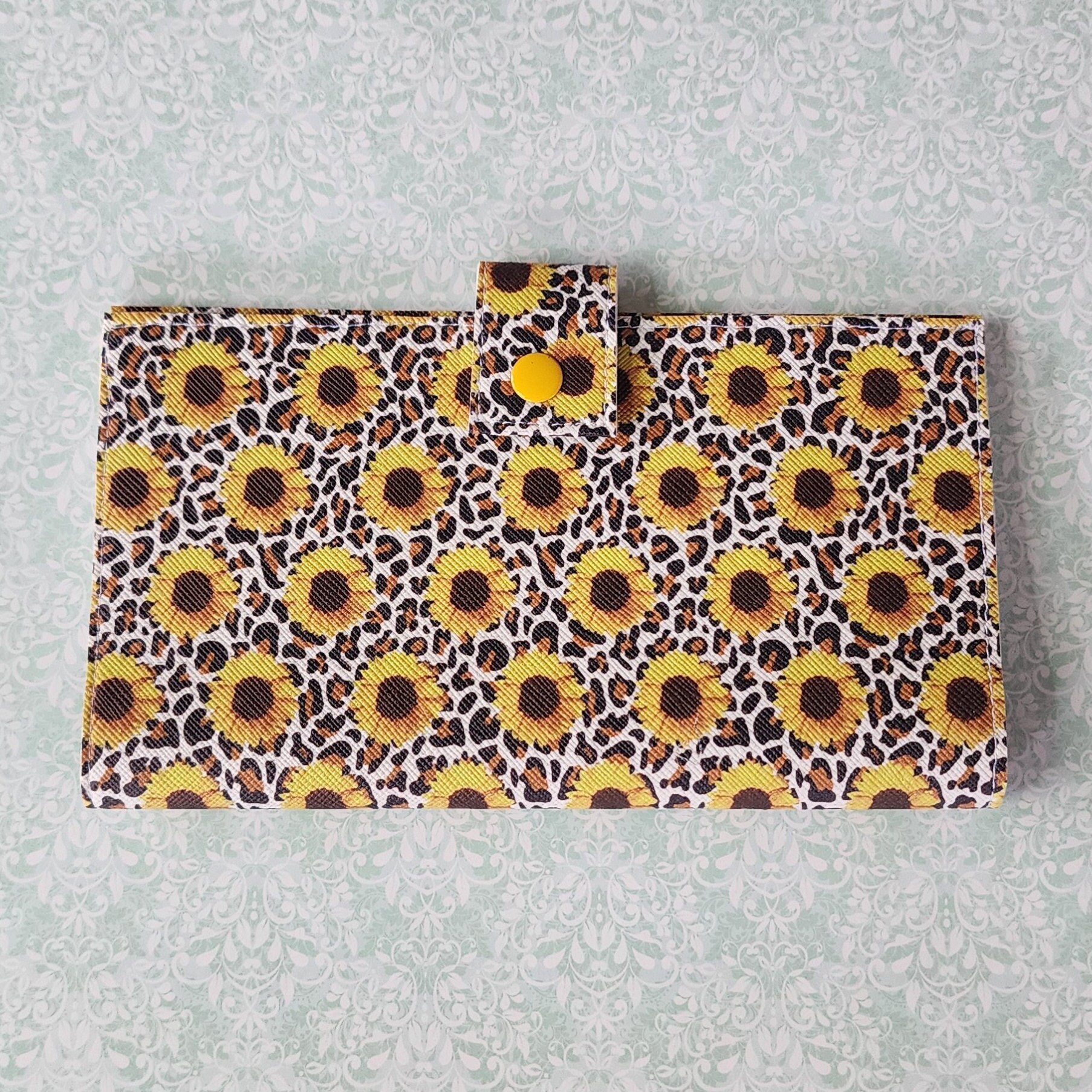 Handmade Checkbook Cover, Faux Leather Checkbook Cover, Cute Character ...