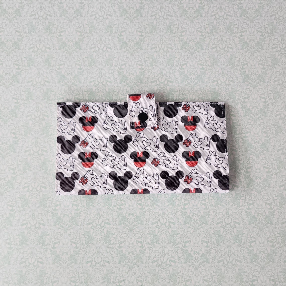 Handmade Checkbook Cover, Faux Leather Checkbook Cover, Cute Character ...